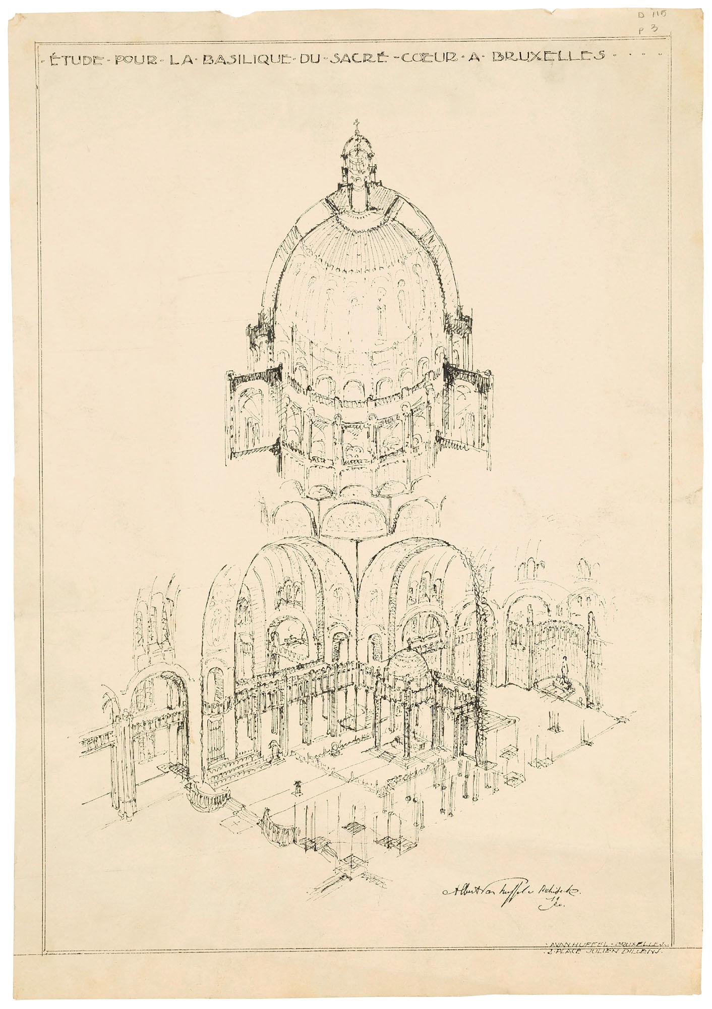 Sketching for the basilica. Albert Van huffel, art deco & 100 years of ...